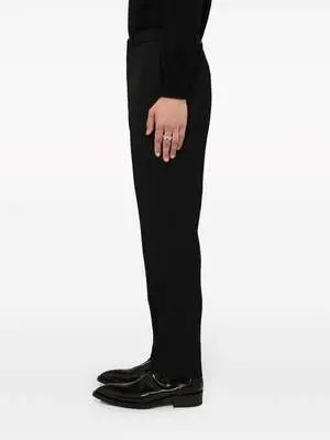 JIL SANDER Wool Tailored Trousers - Black