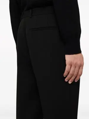 JIL SANDER Wool Tailored Trousers - Black