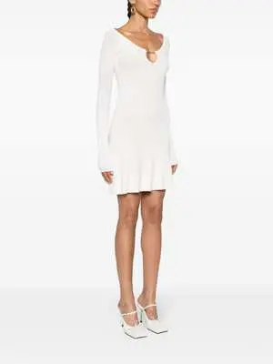 Jacquemus La Robe Ribbed Minidress - White
