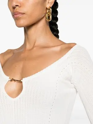 Jacquemus La Robe Ribbed Minidress - White