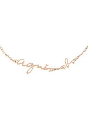 AGNÈS B. Logo-plaque Gold-plated Bracelet