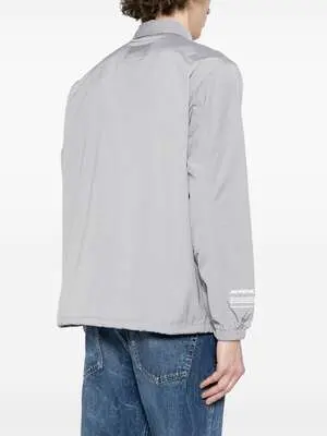 AAPE BY *A BATHING APE Logo-appliqué Shirt Jacket - Grey