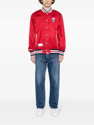 AAPE BY *A BATHING APE Stripe-trim Bomber Jacket - Red