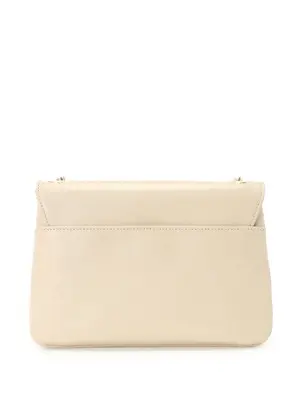 AGNES B. Logo-clasp Leather Crossbody Bag - Neutrals