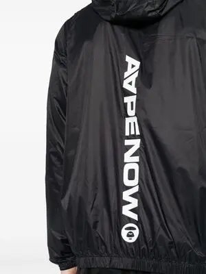 AAPE BY *A BATHING APE® Logo-appliqué Hooded Jacket