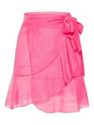 PARAMIDONNA Zoe Wrap Beach Skirt - Pink