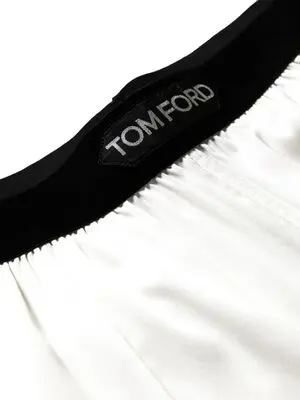 TOM FORD Satin Pajama Pants - White