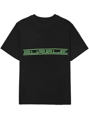 PURPLE BRAND Logo-print T-shirt - Black