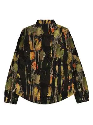 PURPLE BRAND P313 Drip Camo Quilted Shirt Jacket