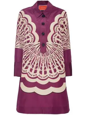 La DoubleJ Artemis Mini Shirt Dress - Purple
