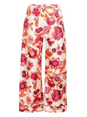 La DoubleJ Floral-print Pajama Trousers
