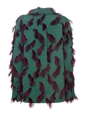 La DoubleJ Milano Feather-embellished Jacket