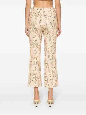 La DoubleJ 24/7 Floral Tweed Trousers - Neutrals