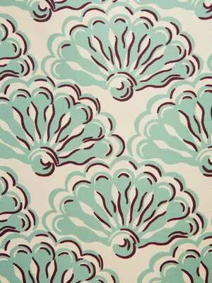 La DoubleJ Twirl Graphic-print Silk Top - Green