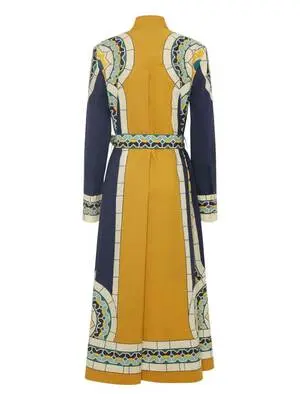 La DoubleJ Sundowner Printed Shirt Dress - Yellow