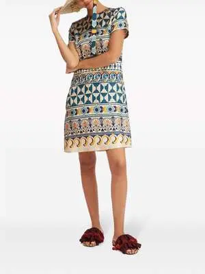 La DoubleJ Mini Swing A-line Dress - Neutrals