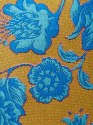 La DoubleJ La Scala Floral-jacquard Blouse - Yellow
