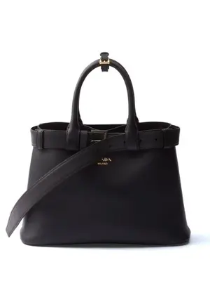 Prada Small Buckle Tote Bag - Black