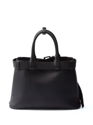 Prada Small Buckle Tote Bag - Black