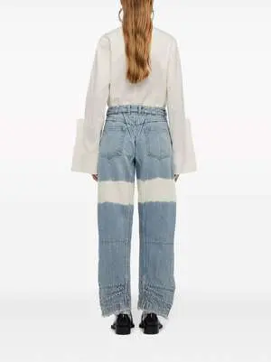 JIL SANDER High-waisted Color-block Jeans