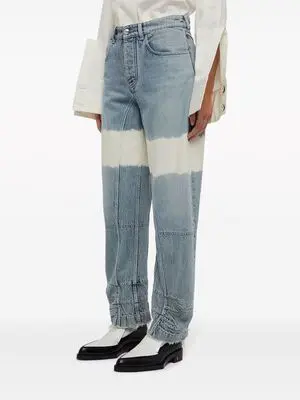 JIL SANDER High-waisted Color-block Jeans