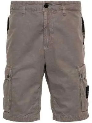 Stone Island Compass-badge Cargo Shorts - Brown