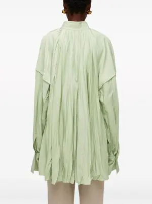 FERRAGAMO Split-neck Pleated Kaftan