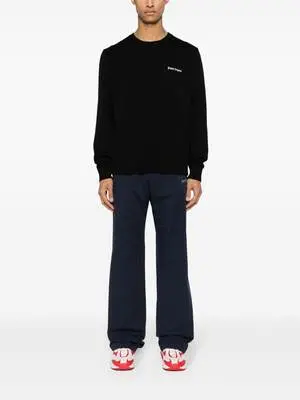 Palm Angels Mid-rise Straight-leg Trousers - Blue