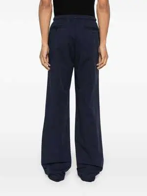 Palm Angels Mid-rise Straight-leg Trousers - Blue