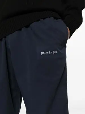 Palm Angels Mid-rise Straight-leg Trousers - Blue