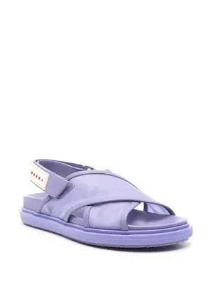 Marni Fussbett Logo-appliqué Sandals