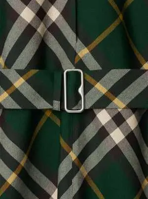 Burberry Nova Check Wool Midi Dress