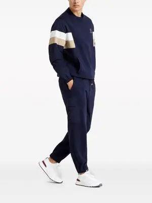 Brunello Cucinelli Straight-leg Cotton-blend Track Pants
