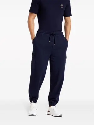 Brunello Cucinelli Straight-leg Cotton-blend Track Pants