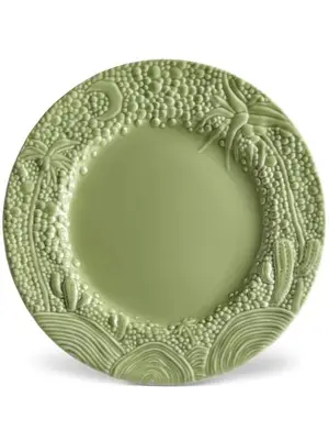 L'Objet X Haas Brothers Mojave Desert Porcelain Charger Plate - Green