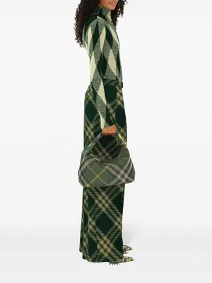 Burberry Check-pattern Shoulder Bag - Green