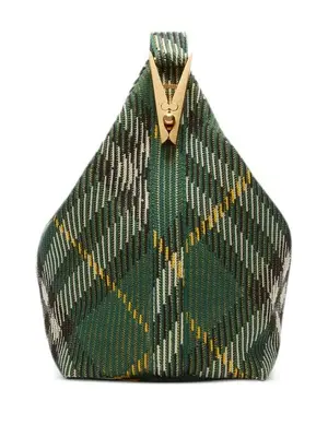 Burberry Check-pattern Shoulder Bag - Green