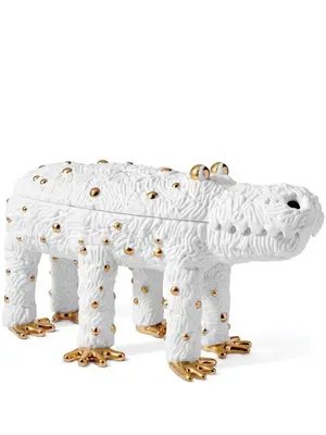 L'Objet X Haas Brothers Pedro The Croc Box - White
