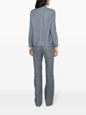 Zadig&Voltaire Thelma Crinkled Leather Shirt