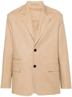 LANVIN Single-breasted Cotton Blazer