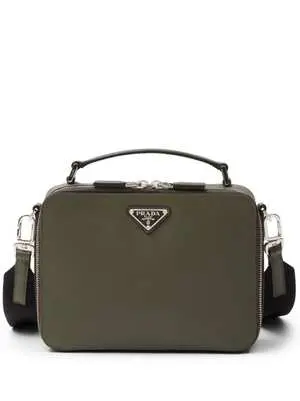 Prada Saffiano Leather Two-way Bag - Green