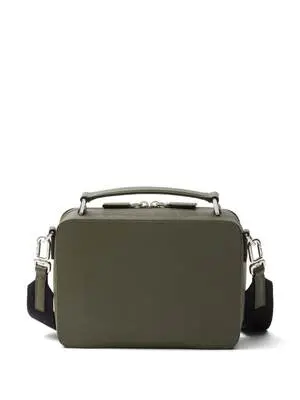 Prada Medium Brique Leather Messenger Bag - Green