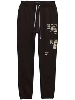 Purple Brand Logo Sport Bottoms For Men