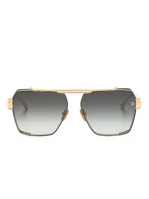 Balmain Pilot Frame Sunglasses - Gold