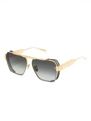 Balmain Pilot Frame Sunglasses - Gold