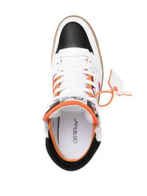 Off-White 3.0 Off Court Leather Sneakers - Red