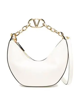 Valentino Garavani Vlogo Moon Shoulder Bag - White
