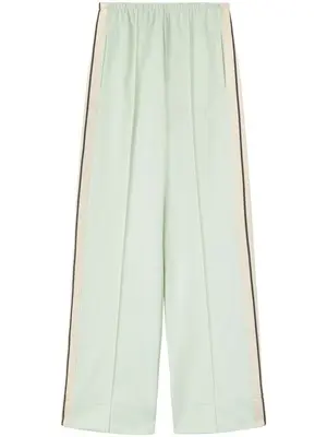 Palm Angels Side-stripe Track Pants - Green