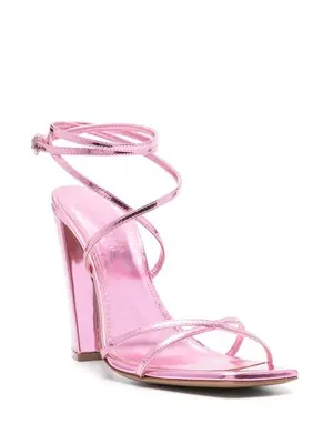 Paris Texas Diana 105mm Leather Sandals - Pink
