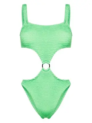 PARAMIDONNA Olivia Smock-design Swimsuit - Green